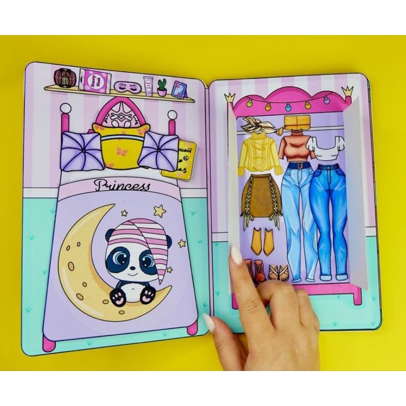 Paper Doll - Quiet Book - Panda | Shopee Malaysia