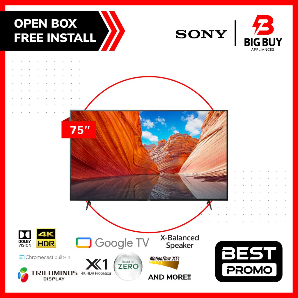 SONY 75" KD-75X80J | 75X80J | X80J 4K Ultra HD | High Dynamic Range ...