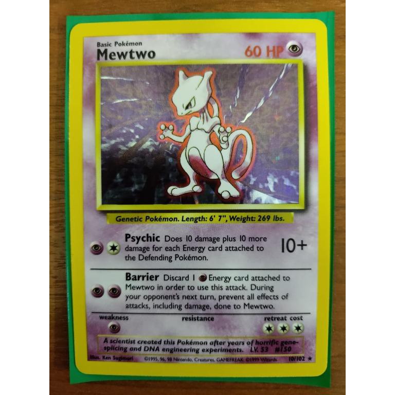 Mewtwo #10 Pokemon Base Set | Shopee Malaysia