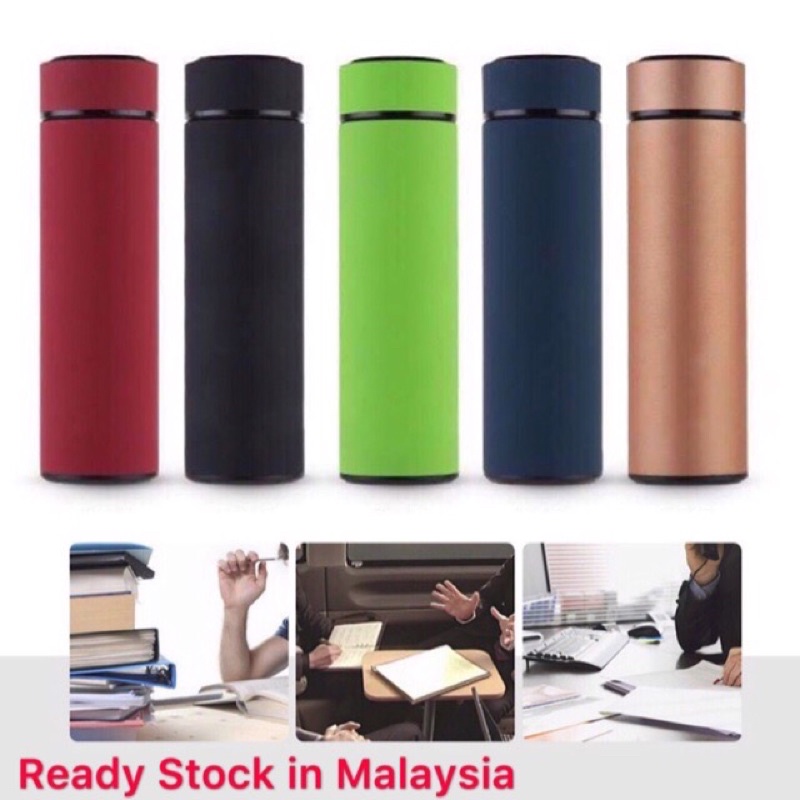 Smart LED temperature display Vacuum Flask Thermos Keep warm and cold ...