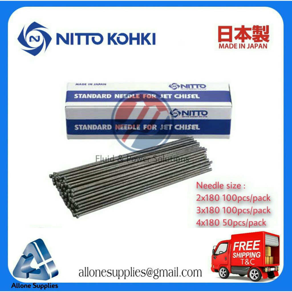 Genuine "Nitto Kohki" Needle Diameter 2,3 and 4mm x 180mm Length ...