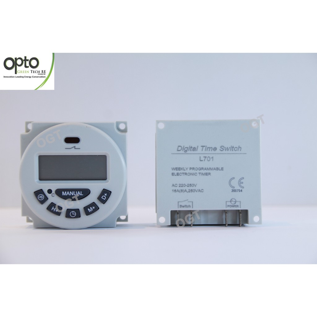 [AC220V] Digital LCD Programmable Timer Relay Time of Weekly Programmable Electronic Timer ...