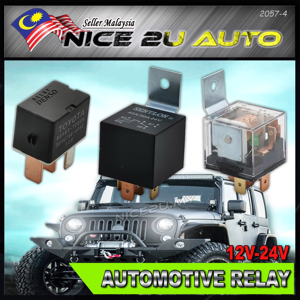 DENSO 4 Pin Head Lamp Relay 4 Pin/5 Pin Auto Relay For Aux Lights Horn ...