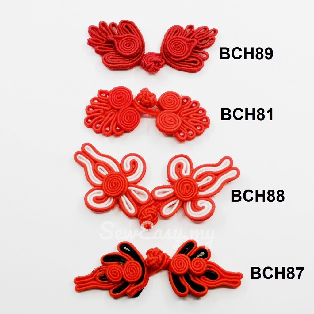 1pasang (RED) Chinese Knot Frog Button / Butang Cheongsam | Shopee Malaysia