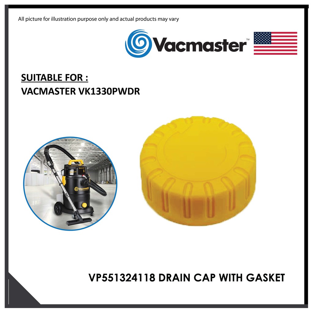 [VACMASTER SPAREPART] CARPET VACUUM CLEANER DRAIN CAP WITH GASKET ...