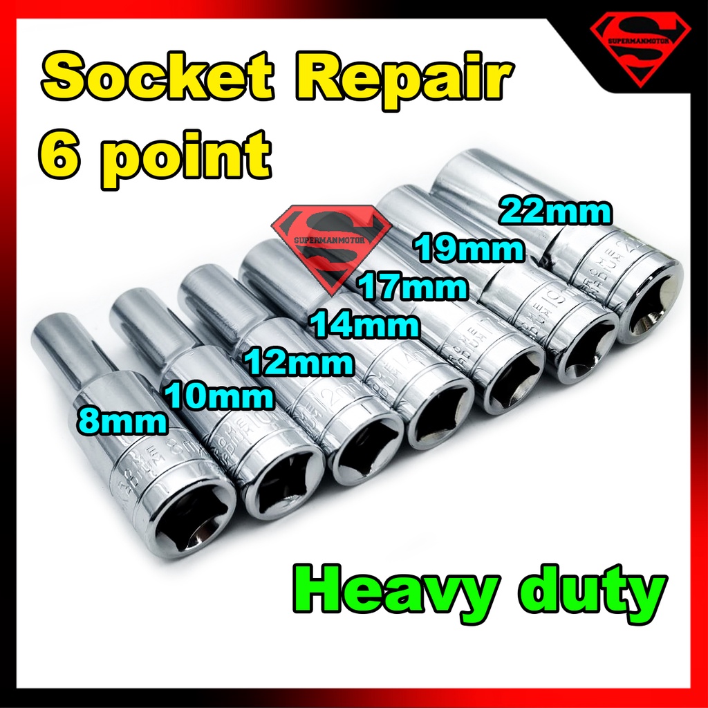 DEEP LONG BOX SOCKET REPAIR 6 POINTS HEAVY DUTY SOCKET TOEQUE WRENCH ...