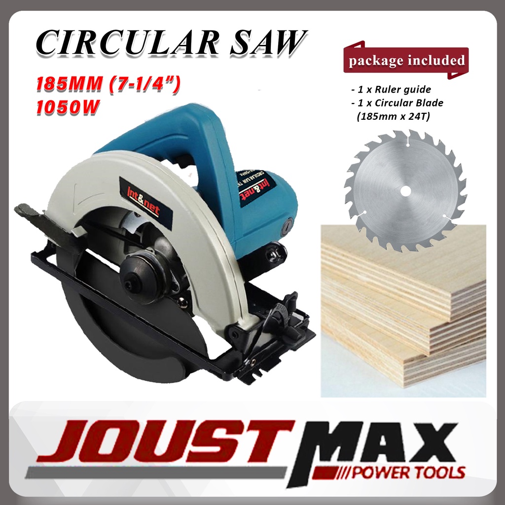 TNT-5808 INT&NET 185MM 1050W CIRCULAR SAW 7 1/4" WOOD CUTTER CUTTING ...