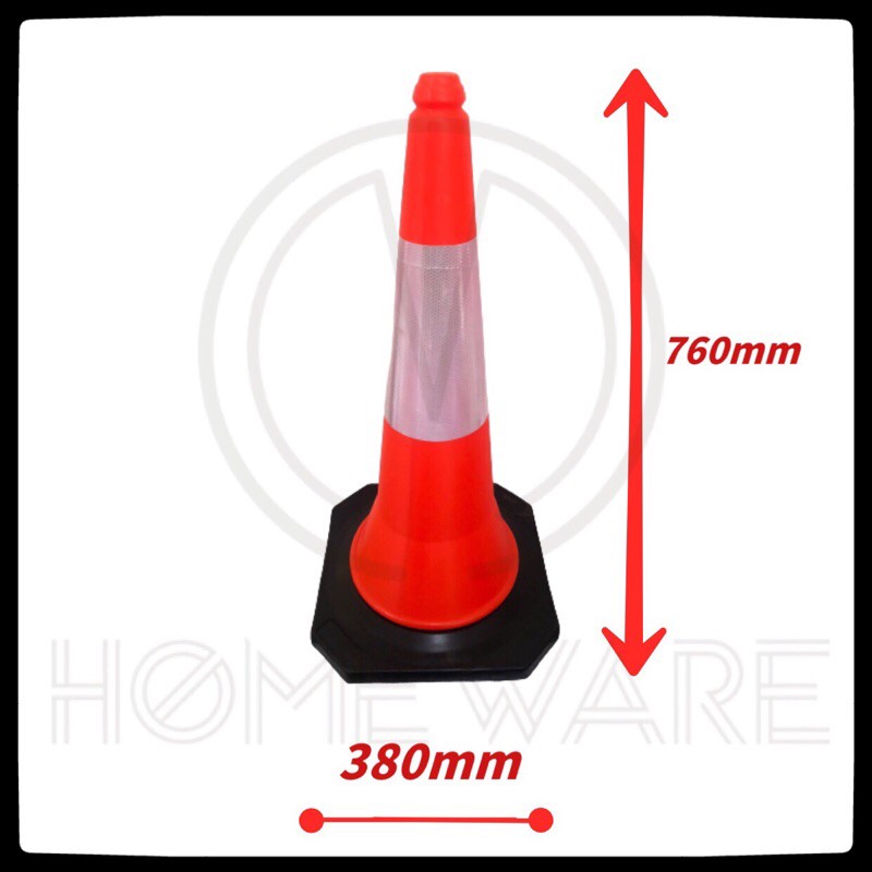 Safety cones heavy duty reflection 30” (new material) | Shopee Malaysia