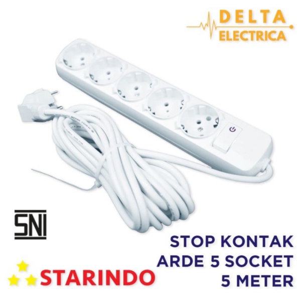 Starindo 5 Unique Discount Socket Meter Socket 5 Power | Shopee Malaysia