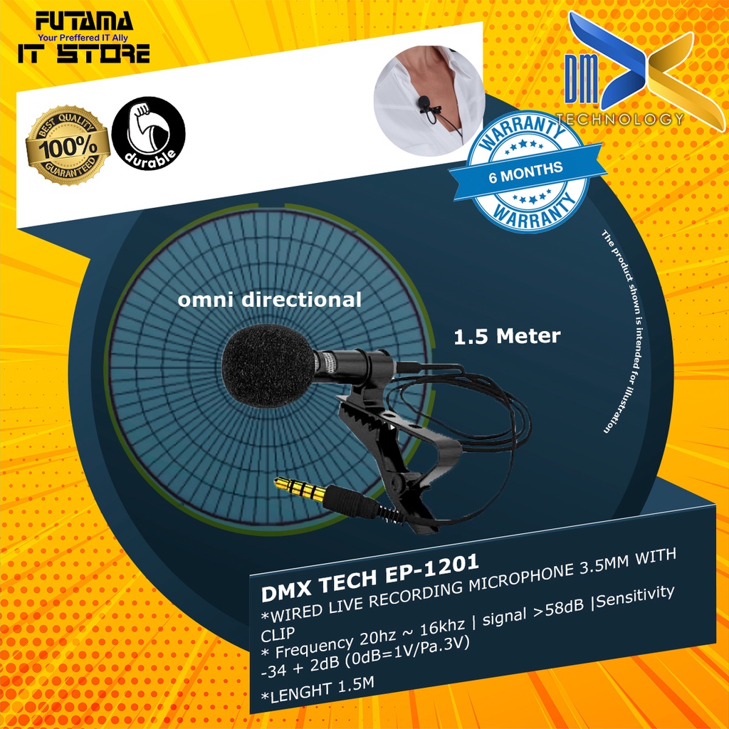 Lavalier MicroPhone 3.5 AUX Model GL-119 for PC, Laptop,Smartphone ...