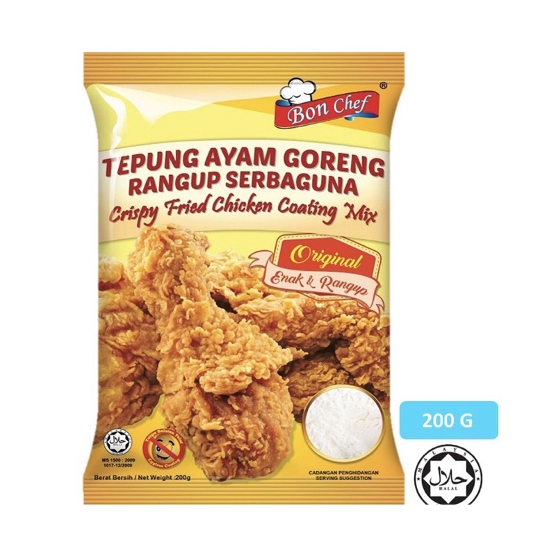 BON CHEF Crispy Fried Chicken Coating Mix 200g | Shopee Malaysia
