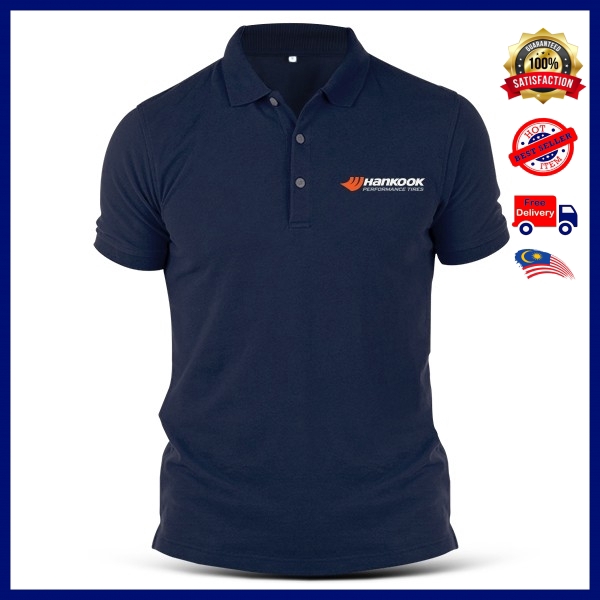 Hankook Embroidery Tyre Tayar F1 Car Motorsport Racing Polo T Shirt ...