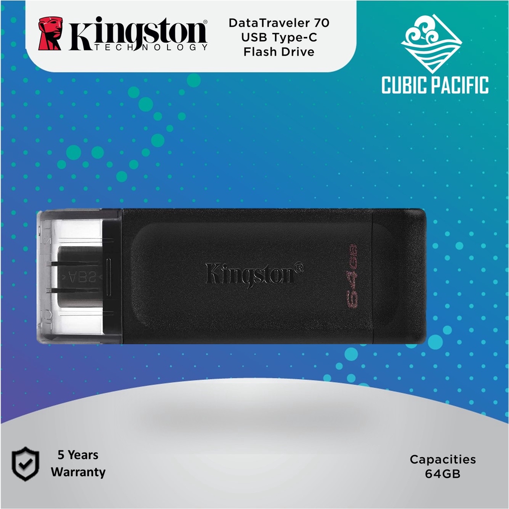 Kingston DataTraveler 70 DT70 USB-C Flash Drive TYPE-C (128GB/64GB/32GB ...