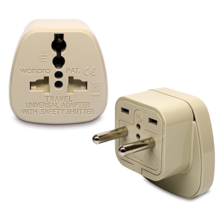 WONPRO, Universal Travel Adapter W/SS - WAS-9B | Shopee Malaysia