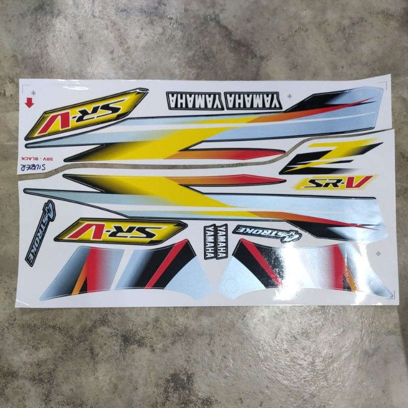 Stiker sticker body stripe cover set (1) yamaha srv SRV TBM | Shopee Malaysia