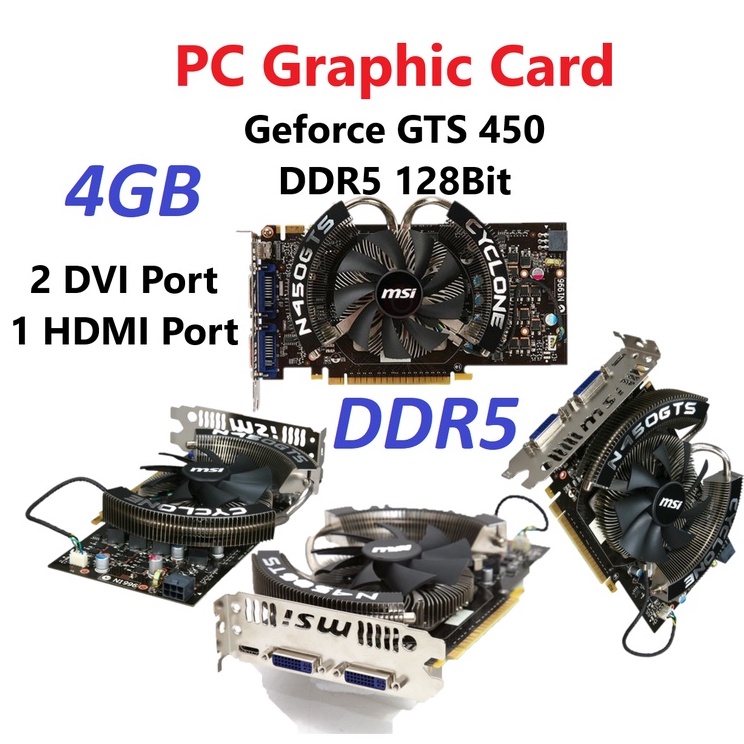 Used Graphic Card for Desktop PC Video Card For Gaming and Graphics ...
