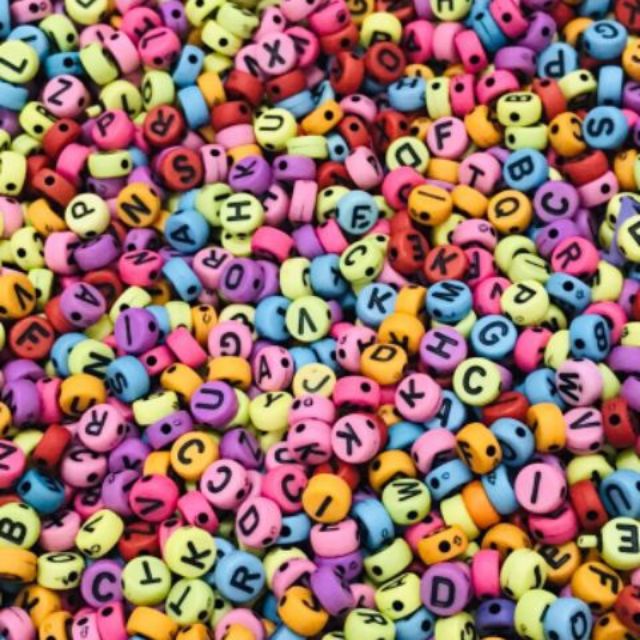 READYSTOK Abjad Alphabet Beads Huruf Bulat | Shopee Malaysia