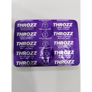 Throzz Throat Lozenges Blackcurrant Flavour To relief Sore Throat Sakit ...