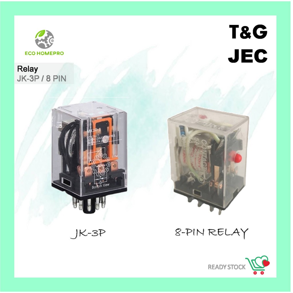 T&G / JEC 8 Pin Relay MK2P-NS / 11 Pin Relay JK-3P | Shopee Malaysia
