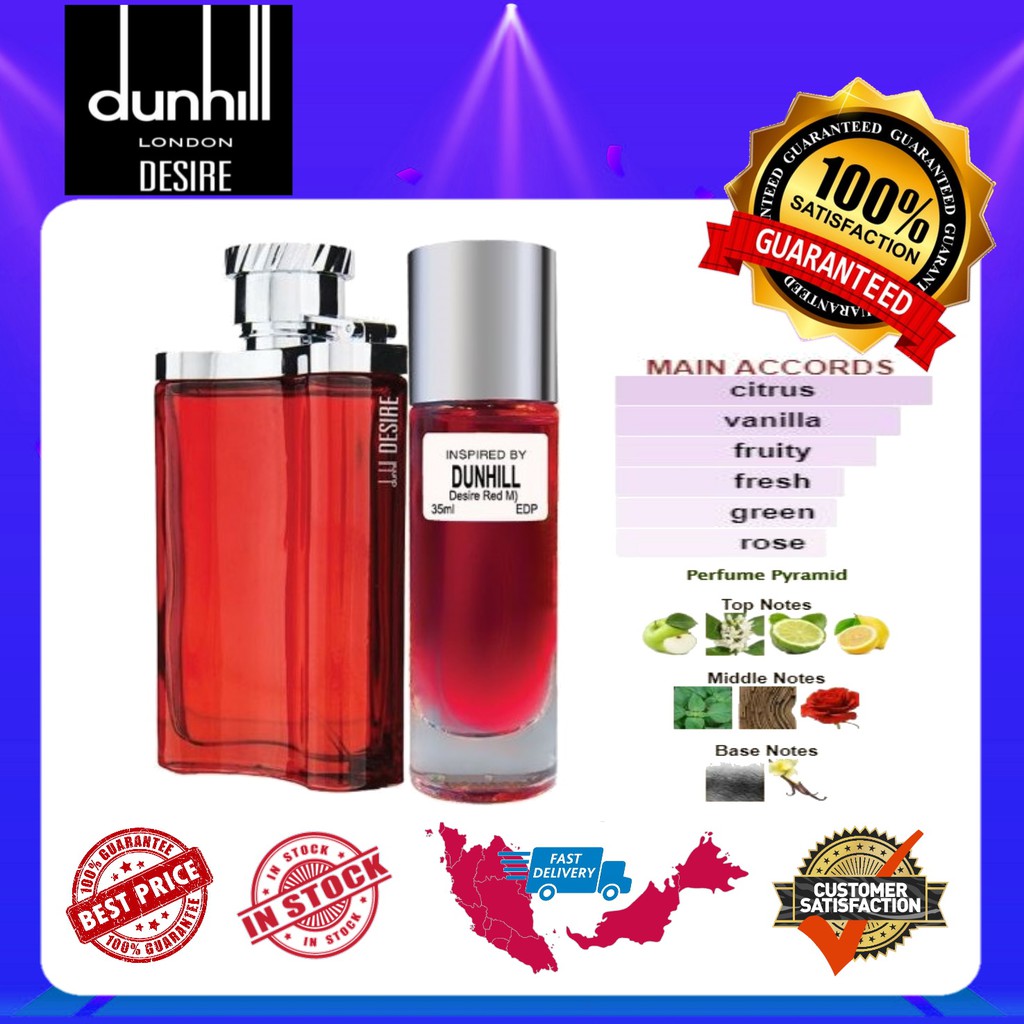 DUNHILL DESIRE RED MEN EDP 35ML INSPIRED PERFUME FRAGRANCE | Shopee Malaysia