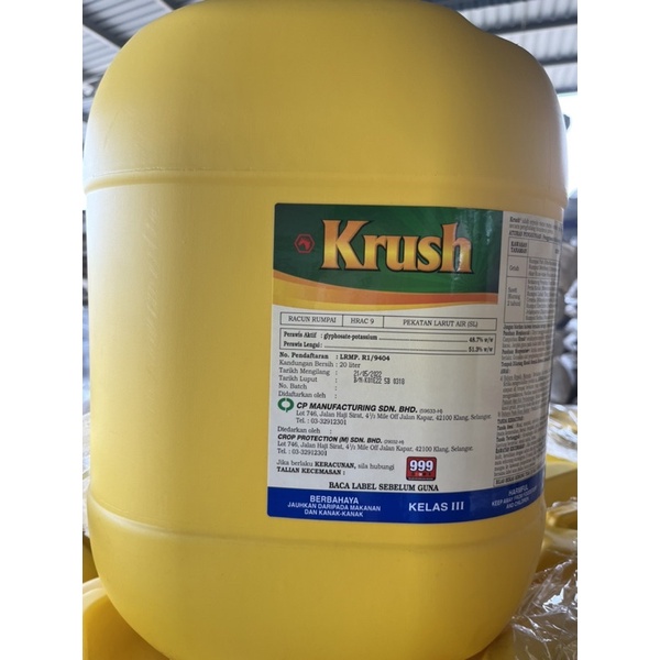 Racun Krush 20L Ready Stock | Shopee Malaysia
