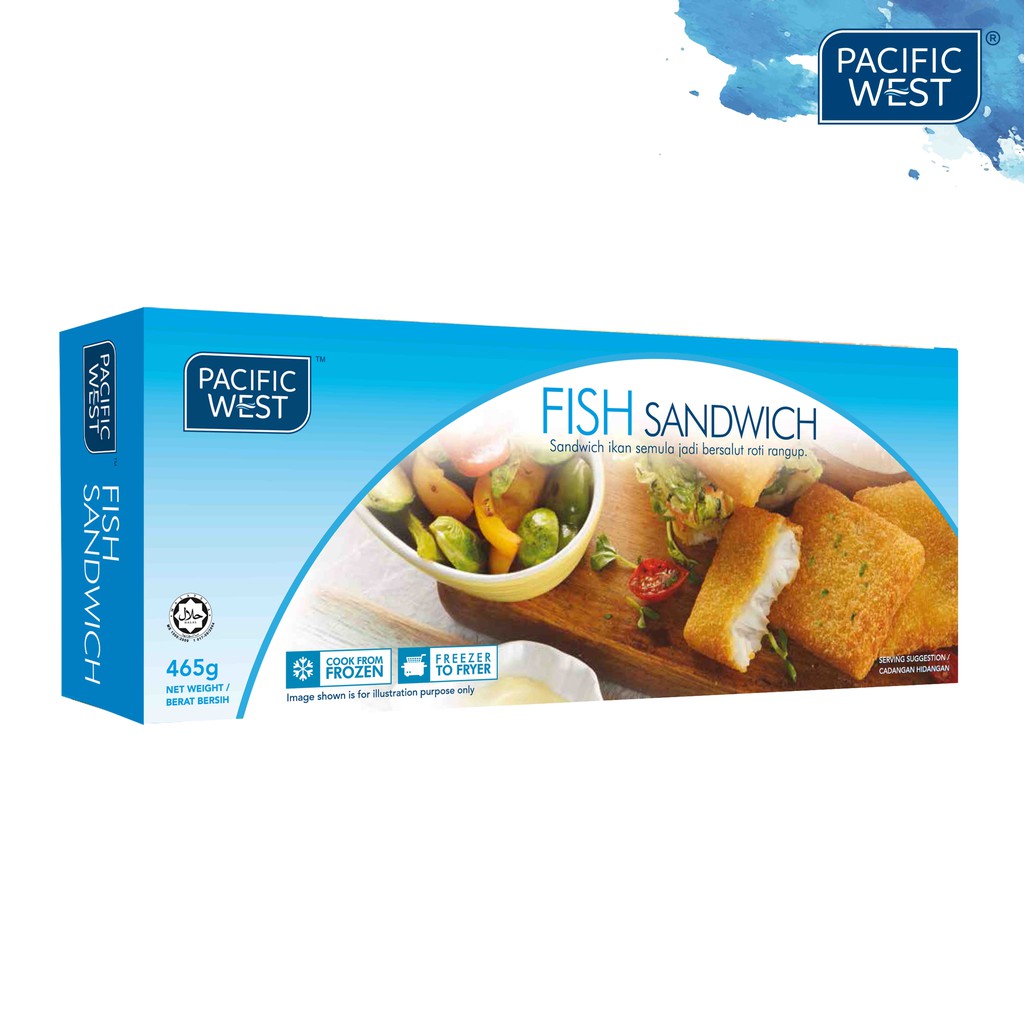 PACIFIC WEST Fish Sandwich (465g) | Shopee Malaysia