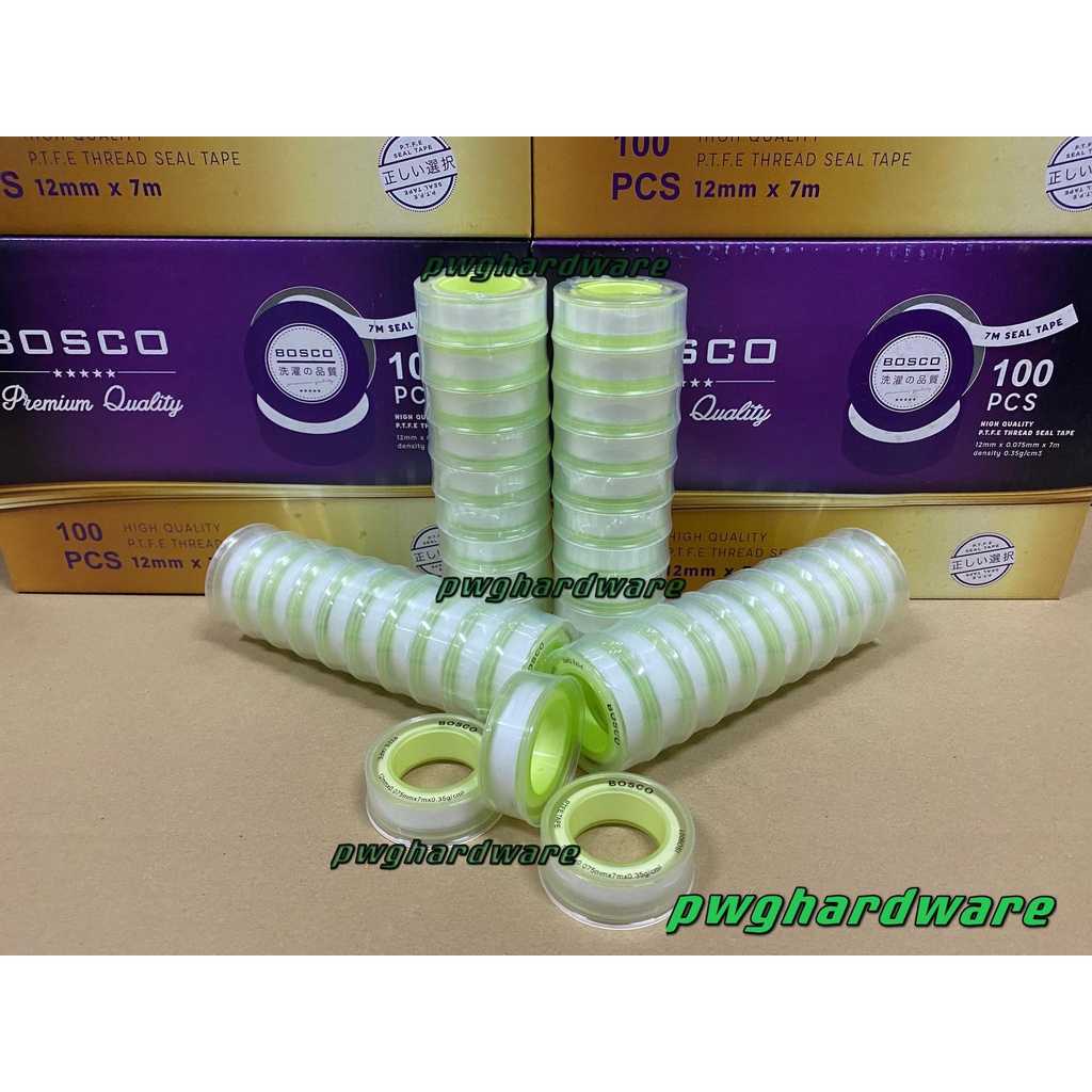 ( 10PC ) PTFE THREAD SEAL TAPE / WHITE SEAL TAPE / TAPE PUTIH / WHITE ...