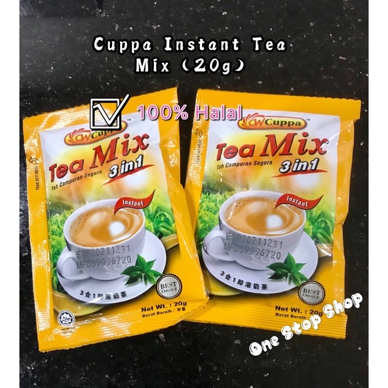 Cuppa World Instant Tea Mix (20 / 50 sachets x20g) (Less Sweet ...