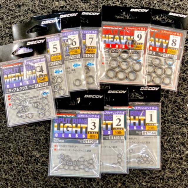 Decoy Split Ring R-4 Light Class/R-3 Medium Class/R-5 Heavy Class Made in Japan | Shopee Malaysia