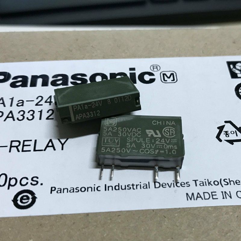 PA1A-5V PA1A-12V PA1A-24V Relay 5A 4-pin That Thailand Everyday ...