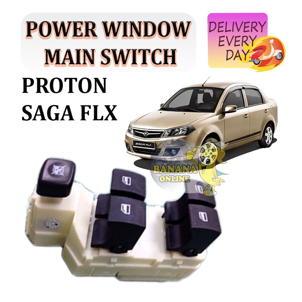 Proton Saga Flx Power Window Main Switch (4D) | Shopee Malaysia