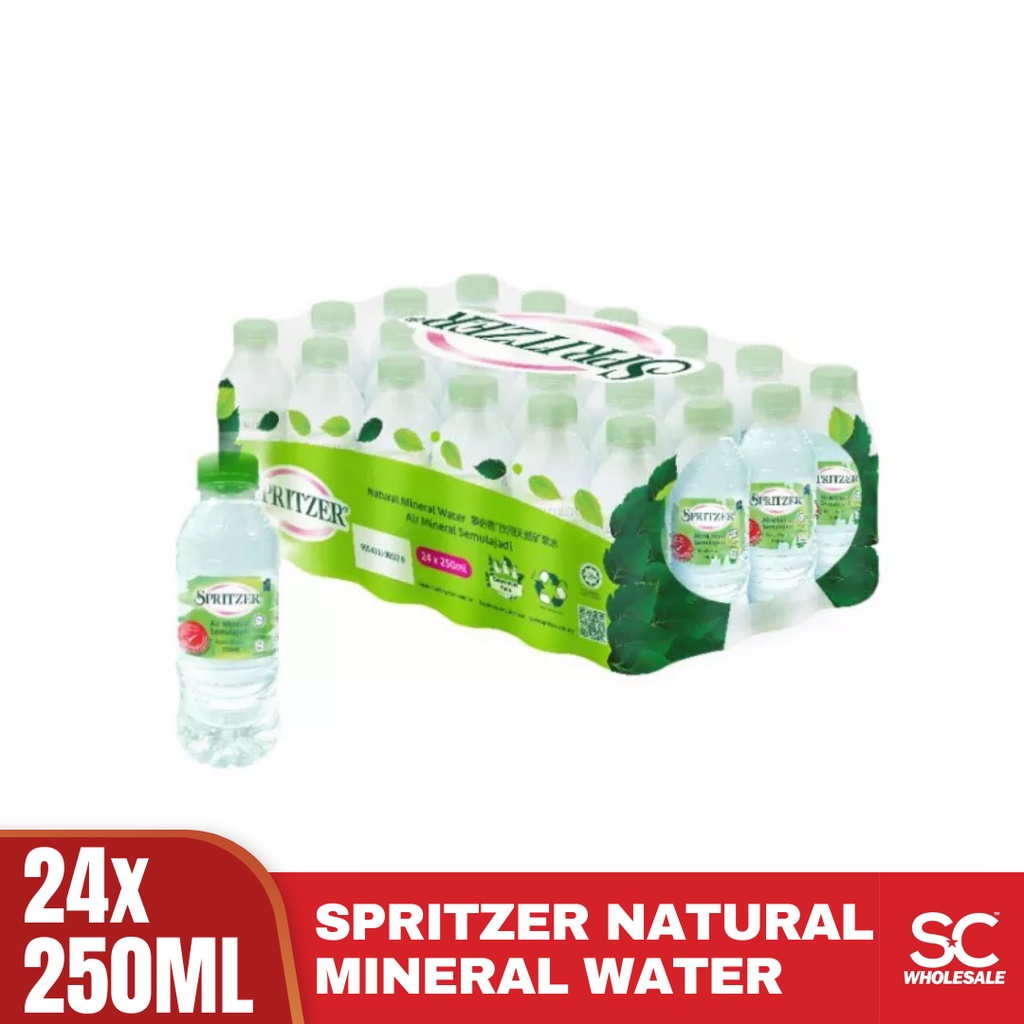 Spritzer Natural Mineral Water Shrink Wrap (250ML X 24) | Shopee Malaysia