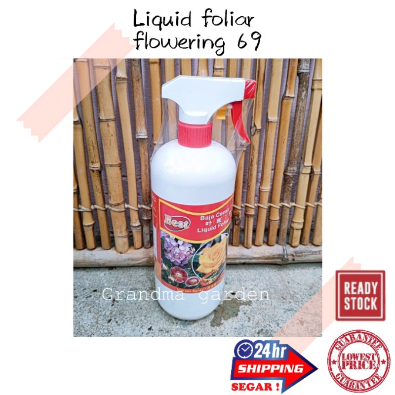 (GG fertilizer) liquid foliar flowering 69 ^ (1L) baja bunga kebun ...
