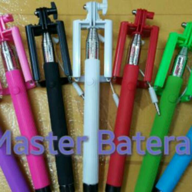 This full color cable holder selfie stick / selfie stick | Shopee Malaysia