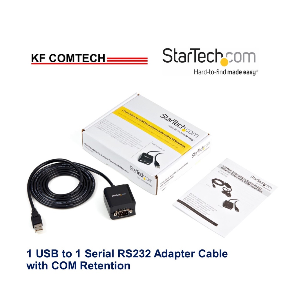 Startech.com 1 USB to 1 Serial RS232 Adapter Cable with COM Retention | Shopee Malaysia