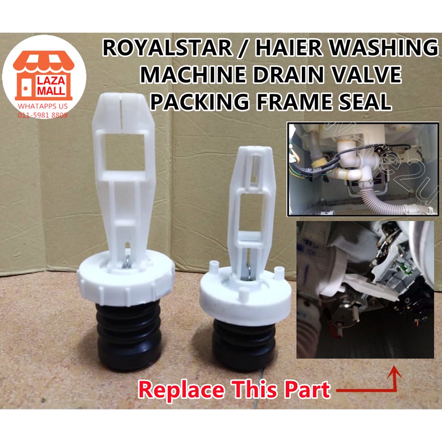 UNIVERSAL WASHING MACHINE DRAIN VALVE PACKING FRAME SEAL SWITCH WATER ...