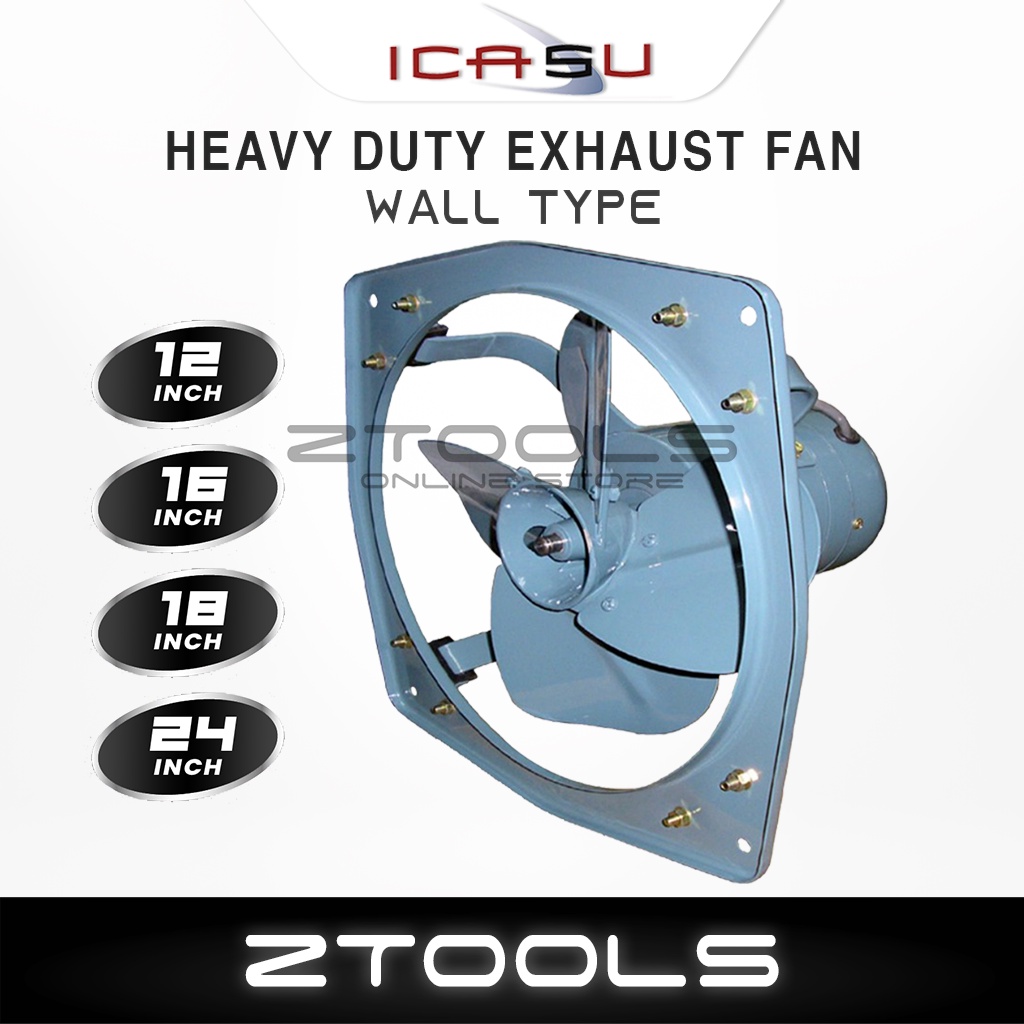 12" 16" 18" 24" Industrial Wall Exhaust Fan Heavy Duty Kipas Ekzos ...