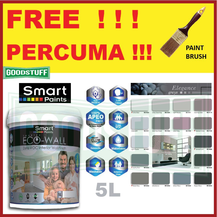 5 LITER SANCORA MAGNUM EMULSION NIPPON SUPER MATEX WATER PAINT JOTUN ...