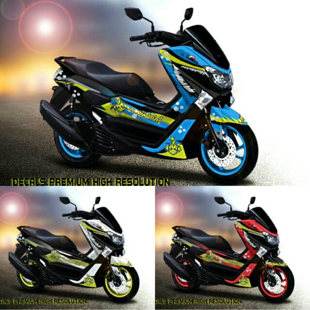 Nmax Decal FULL PREMIUM HIGH RESOLUTION/ nmax Motorcycle sticker/ nmax ...