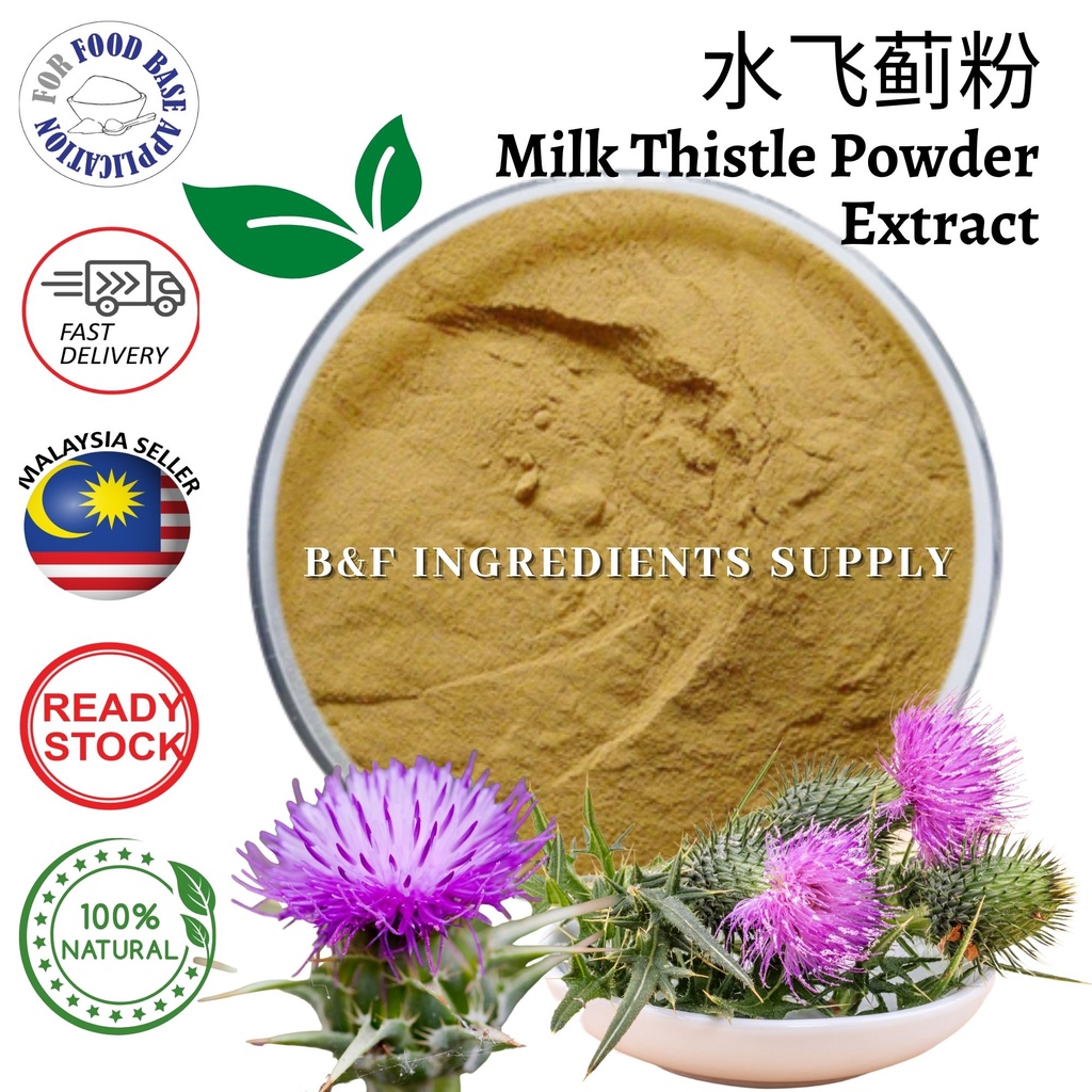 Milk Thistle / Silymarin / 水飞蓟 Powder Extract- Herbs for Well Being ...