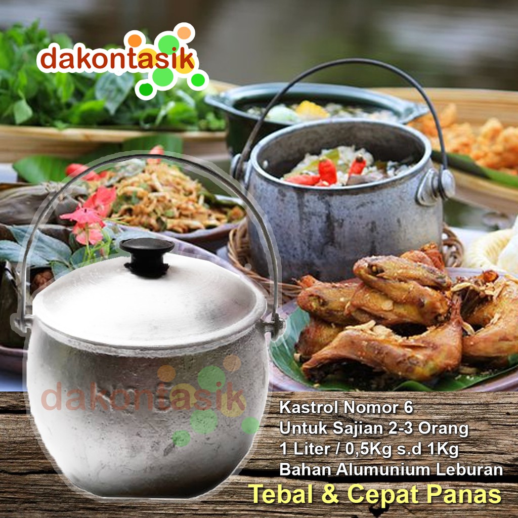 Panci Kastrol Nasi 1kg no 6/aluminum Casserole | Shopee Malaysia