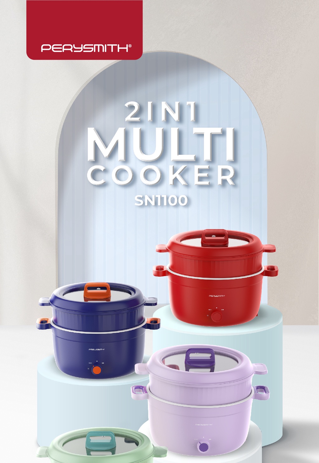 PerySmith 2 In 1 Multi Cooker Signature Series (4L) SN1100 | Shopee ...