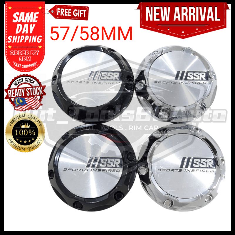 Original% Cap { SSR-SPORTS INSPIRED } 57MM/58MM Car Wheel Centre Sport ...