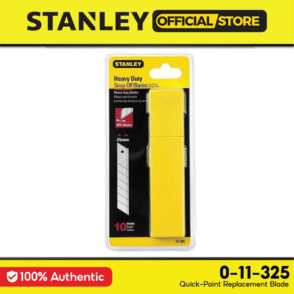 Stanley Quick Point Cutter Blade (25mm x 10 Pcs) 0-11-325 | Shopee Malaysia