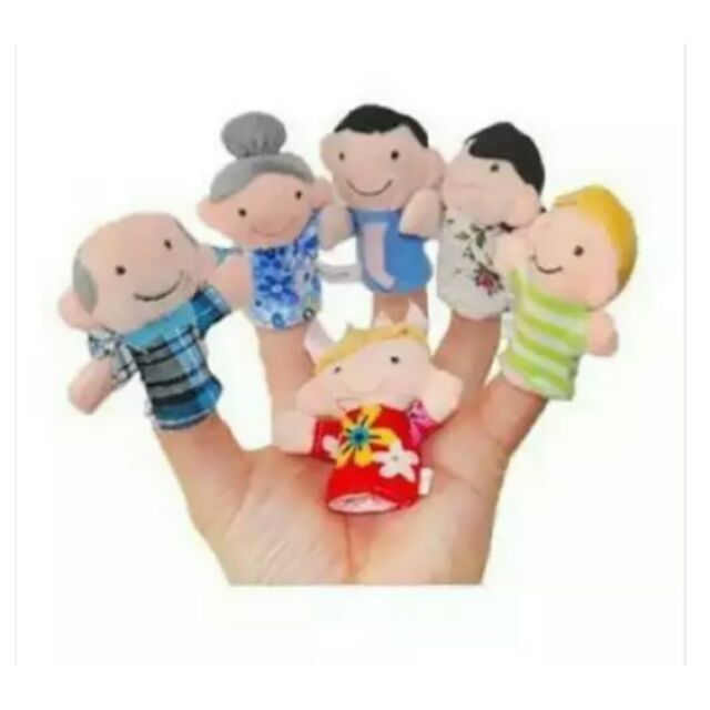 Finger Puppet Family Members ( 6 pcs/set ) | Shopee Malaysia