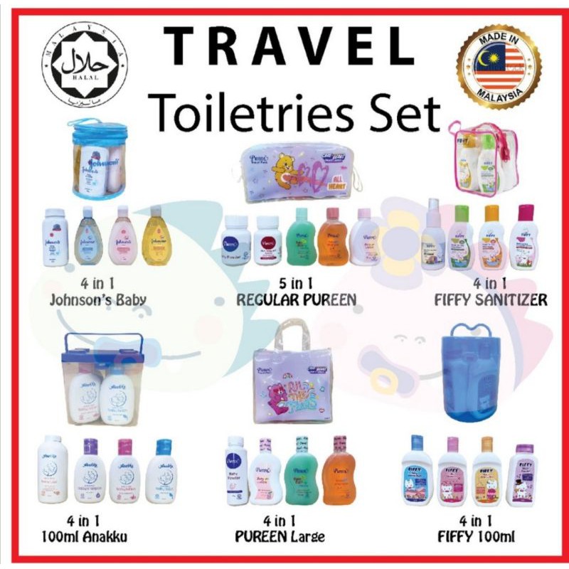 Fiffy Anakku Pureen Johnson's Baby Set Toiletries Travel Pack Set ...