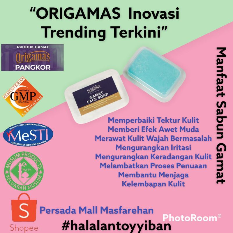 [PREMIUM]Sabun Muka Gamat Jenama Origamas Emas Pangkor | Shopee Malaysia