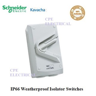 SCHNEIDER KAVACHA WHT 20A 35A 63A 440V 3 POLE ISOLATOR SWITCH IP66 | Shopee Malaysia
