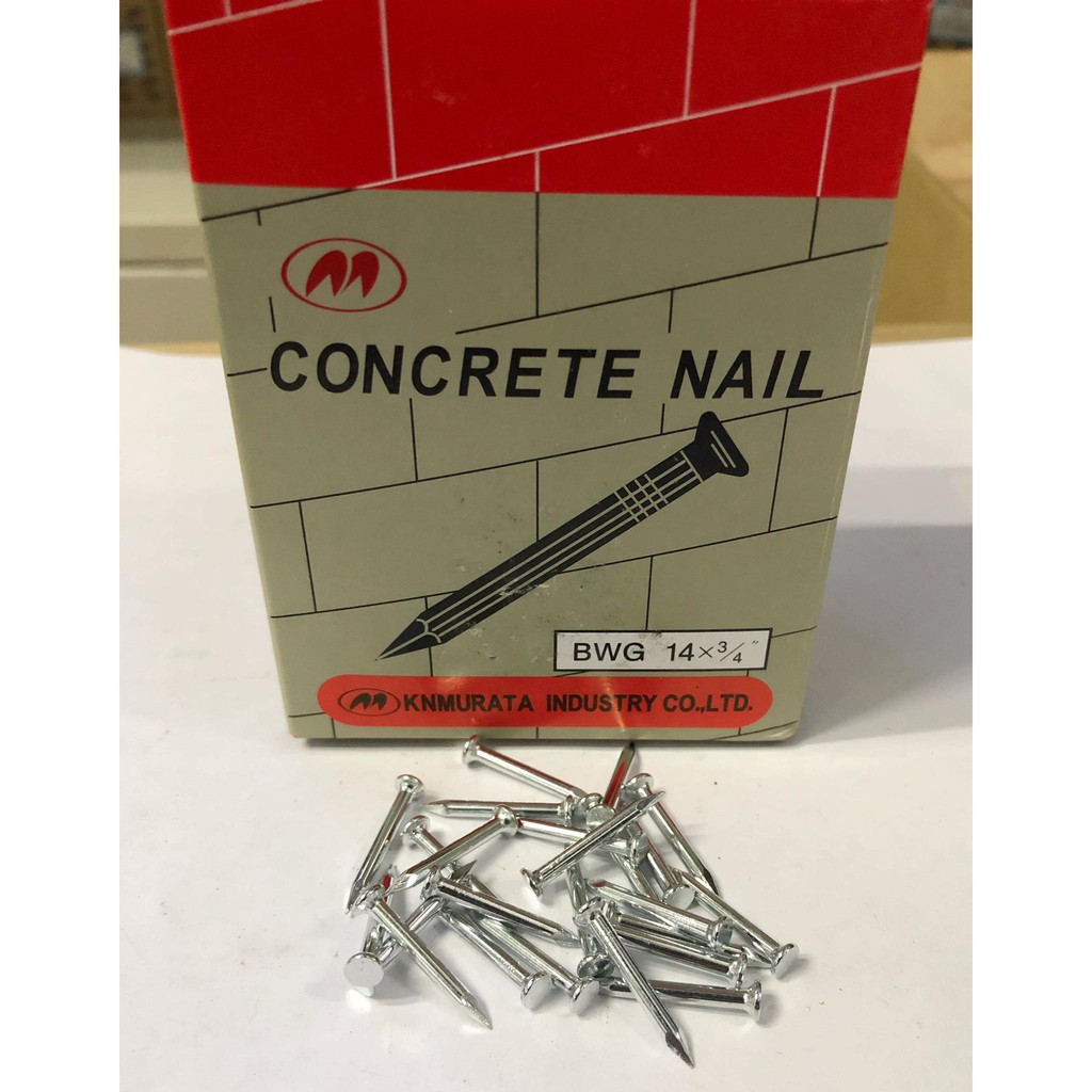[50pcs /pack] KNMURATA CONCRETE NAIL PAKU CONCRETE PAKU DINDING PAKU ...