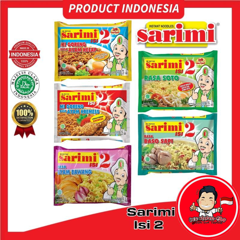 Sarimi Mi Instan 115gm(isi 2) Indonesia Soto/Baso/Ayam Bawang/Kecap ...